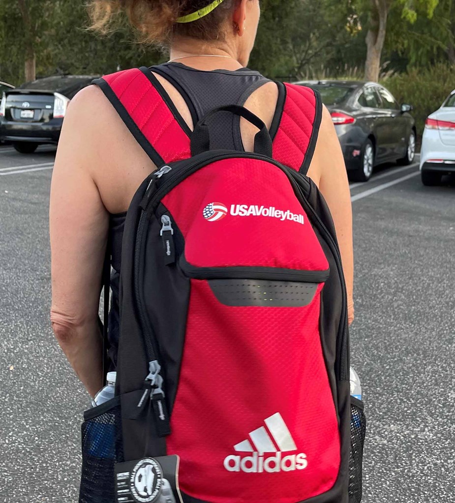#108: USA Beach Volleyball Adidas Backpack - WinningBidder.com