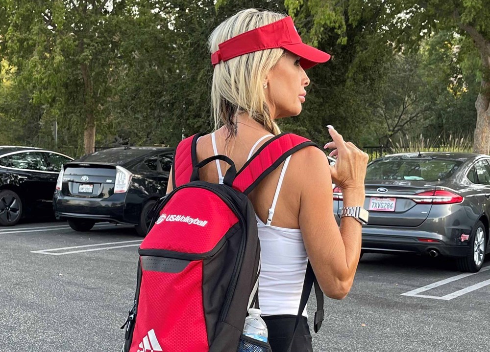 #108: USA Beach Volleyball Adidas Backpack - WinningBidder.com